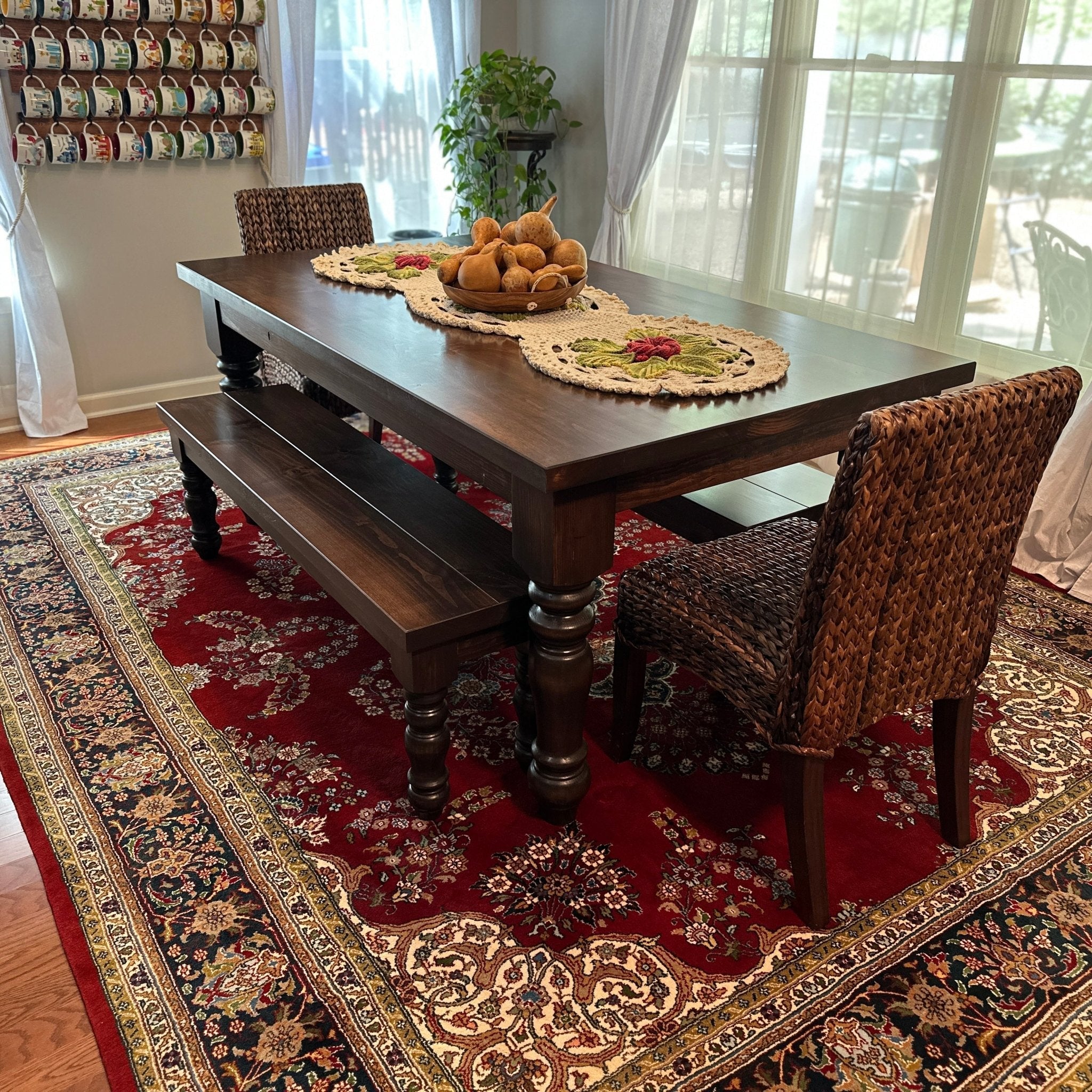 Farmhouse table white legs store