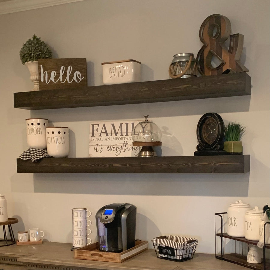 Farmhouse Floating Shelves | Wall Shelving | Free Shipping – Seeds ...