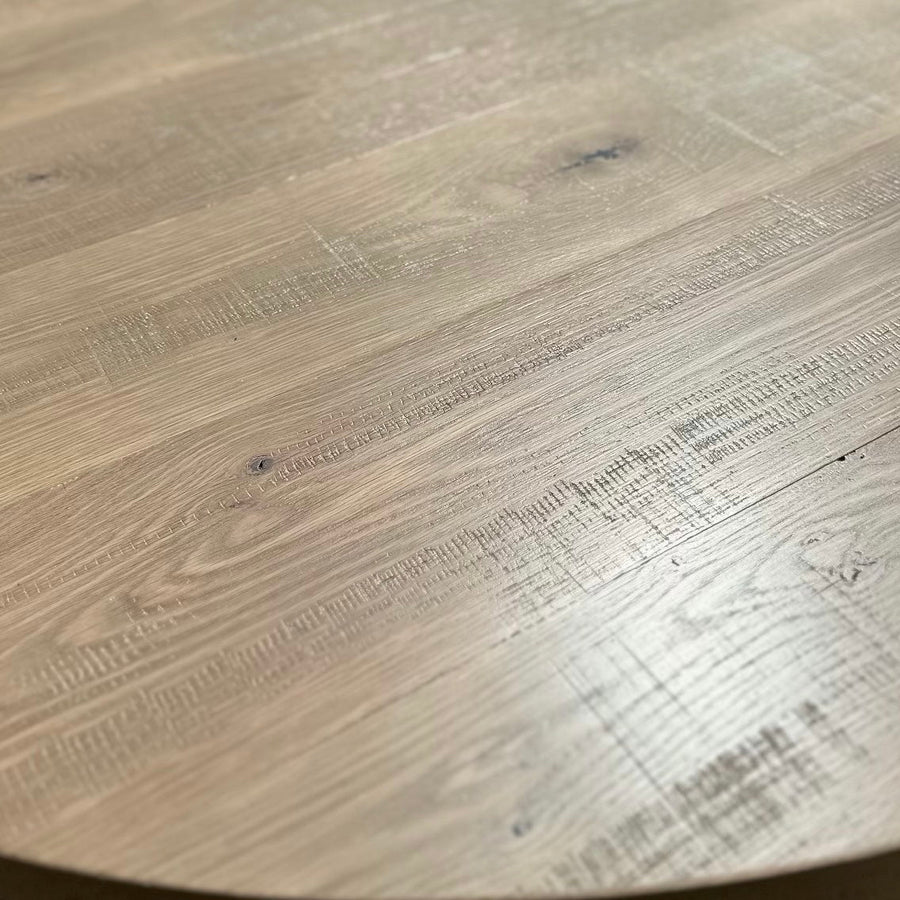 Grayson Round Farmhouse Table | Dining Table | Handcrafted – Seeds ...
