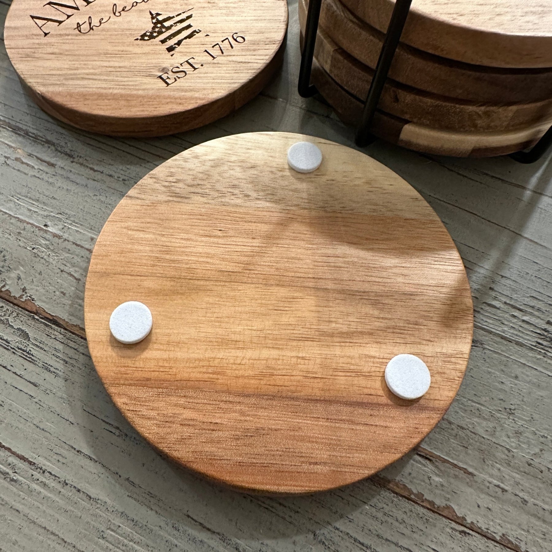 Patriotic American Themed Coaster Set | Slate, Wood or Cork | 4 of Jul ...